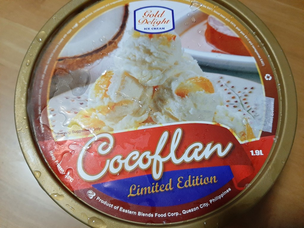 Gold Delight’s Coffee Crumble and Cocoflan ice cream – Author Carlo Carrasco