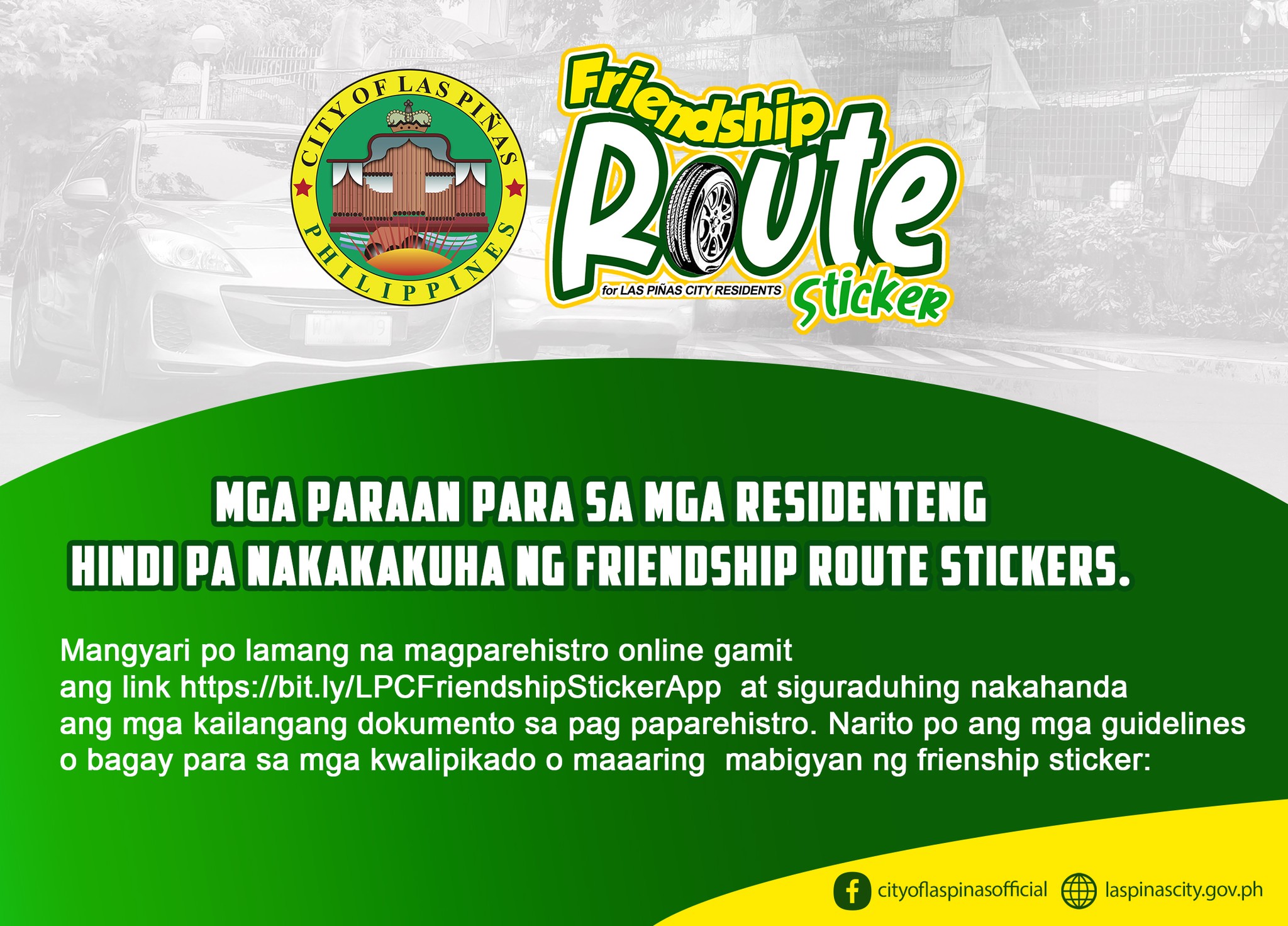 Applications for Las Piñas City’s Friendship Route vehicular stickers ...