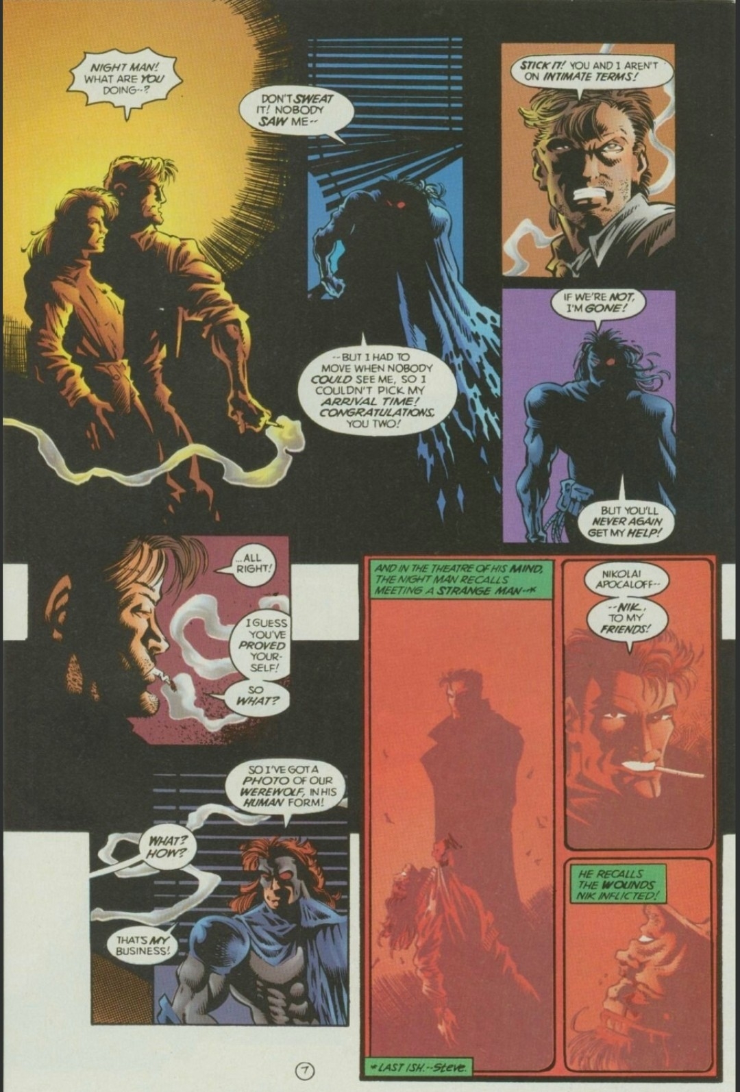 A Look Back at The Night Man #8 (1994) – Author Carlo Carrasco