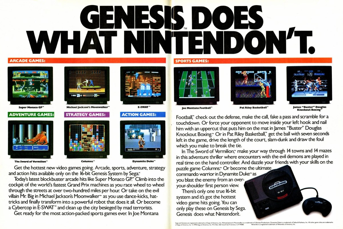 Retro Gaming Ads Blast – Part 7 (Sega Special) – Author Carlo Carrasco